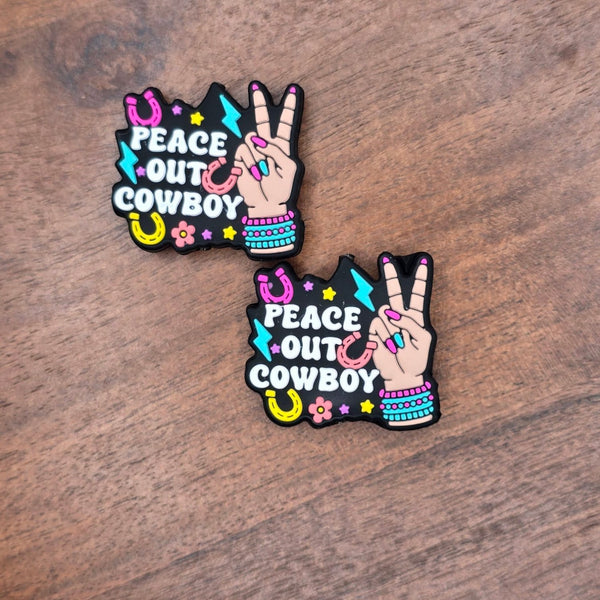 Peace Out Cowboy Focal Bead – LoneStar Beads & More